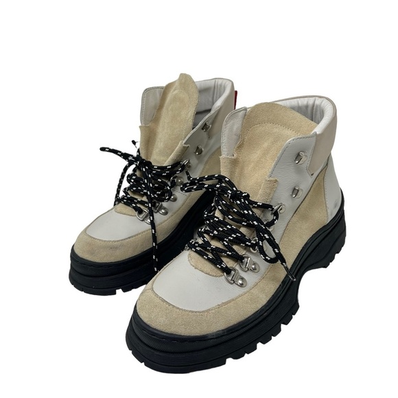 Ted Baker | Shoes | Ted Baker Allicia Lace Up Hiker Ankle Boots Cream ...